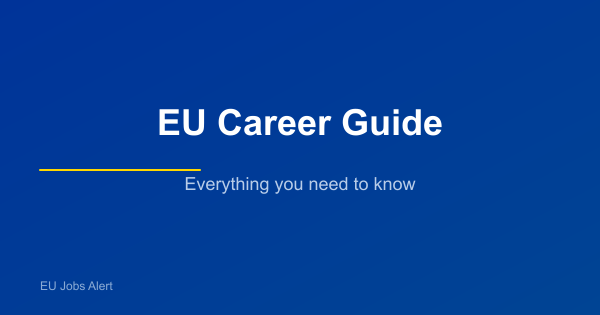 EU Blue Book Traineeship 2026 — How to Apply | EU Jobs Alert